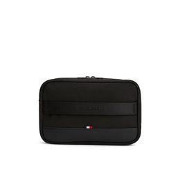 Tommy Hilfiger Kulturbeutel »TH NYLON TRAVEL WASHBAG«, Reise, Geschäftreise, Minibag, Kosmetiktasche mit Logoflag schwarz