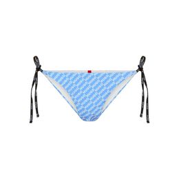 HUGO UNDERWEAR Bikini-Hose »PURE SIDE TIE« Stretch-Gewebe, Allover Print Lt/Pastel Blue L - N-Gr N-Gr L Gemusterte Bikini-Huse von Hugo