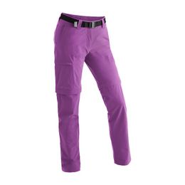 Maier Sports Funktionshose »Inara slim zip« Damen Wanderhose, zipp-off Outdoor-Hose, 4 Taschen, Slim Fit purpurviolett 18 - Kurzgrößen Kurzgrößen...