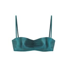 Copenhagen Studios Bandeau-Bikini-Top »Manon«, aus glänzendem Material petrol 44 - Cup C/D Cup C/D 44 Bandeau-Top aus glänzendem Material