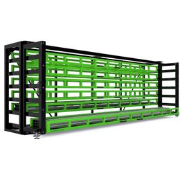 RR Industrietechnik Kassetten Schubfachregal Typ RKS-M 600/6 - RAL 9005 / RAL 6018