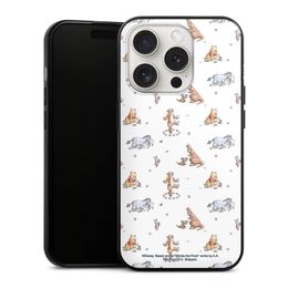 DeinDesign iPhone 15 Pro Handy Slim Case extra d&uuml;nn Silikon Handyh&uuml;lle schwarz H&uuml;lle Disney Winnie The Pooh Official Licensed Product Silikon Slim Case