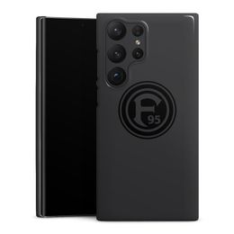 DeinDesign Galaxy S23 Ultra Handy Premium Case Smartphone Handyh&uuml;lle Schutzh&uuml;lle gl&auml;nzend F95 Fortuna D&uuml;sseldorf Logo Premium Case