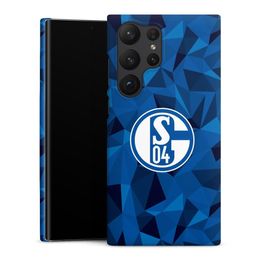 DeinDesign Galaxy S23 Ultra Handy Premium Case Smartphone Handyh&uuml;lle Schutzh&uuml;lle matt Camouflage Fc Schalke 04 Muster Premium Case