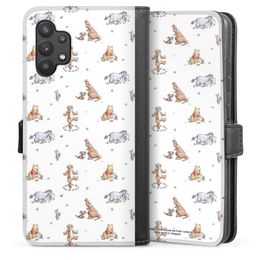 DeinDesign Galaxy A32 4G Handy Klapph&uuml;lle Handyh&uuml;lle aus Kunst Leder schwarz Flip Case Disney Winnie The Pooh Official Licensed Product Sideflip mit Lasche