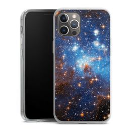 DeinDesign iPhone 12 Pro Max Handy Silikon H&uuml;lle Case transparent Handyh&uuml;lle Weltall Star Galaxy Silikon Case