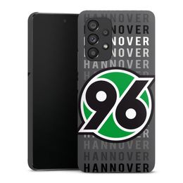 DeinDesign Galaxy A53 5G Handy Premium Case Smartphone Handyh&uuml;lle Schutzh&uuml;lle gl&auml;nzend Official Licensed Product H96 Hannover 96 Premium Case