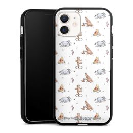 DeinDesign iPhone 12 mini Handy Silikon H&uuml;lle Case schwarz Handyh&uuml;lle Winnie The Pooh Disney Official Licensed Product