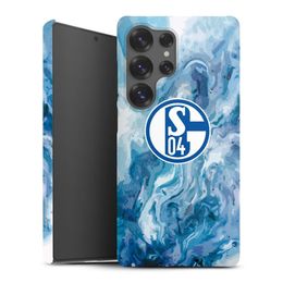 DeinDesign Galaxy S25 Ultra Handy Premium Case Smartphone Handyh&uuml;lle Schutzh&uuml;lle matt Logo Fc Schalke 04 Merchandise Premium Case