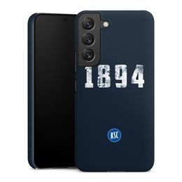 DeinDesign Galaxy S22 Handy Premium Case Smartphone Handyh&uuml;lle Schutzh&uuml;lle matt Karlsruher Sc Ksc Bundesliga Premium Case