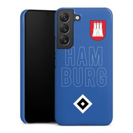 DeinDesign Galaxy S22 Handy Premium Case Smartphone Handyh&uuml;lle Schutzh&uuml;lle gl&auml;nzend Official Licensed Product Hamburg Hamburger Sv Premium Case