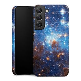DeinDesign Galaxy S22 Handy Premium Case Smartphone Handyh&uuml;lle Schutzh&uuml;lle gl&auml;nzend Weltall Star Galaxy Premium Case