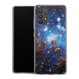 DeinDesign Galaxy A32 4G Handy Silikon H&uuml;lle Case transparent Handyh&uuml;lle Weltall Star Galaxy Silikon Case