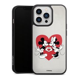DeinDesign iPhone 13 Pro Handy Premium Silikon H&uuml;lle Handyh&uuml;lle schwarz Case Disney Heart Silikon Premium Case