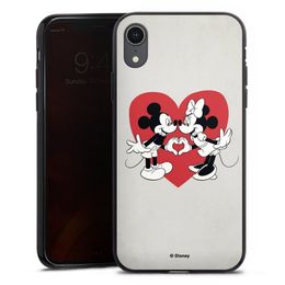 DeinDesign iPhone Xr Handy Silikon H&uuml;lle Case schwarz Handyh&uuml;lle Disney Heart