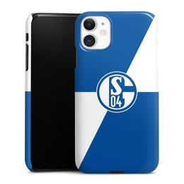 DeinDesign iPhone 11 Handy Premium Case Smartphone Handyh&uuml;lle Schutzh&uuml;lle gl&auml;nzend Official Licensed Product Fc Schalke 04 Bundesliga Premium Case