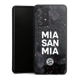 DeinDesign Galaxy A52s 5G Handy Premium Silikon H&uuml;lle Handyh&uuml;lle schwarz Case Mia San Mia Fc Bayern M&uuml;nchen Girl Style Silikon Premium Case