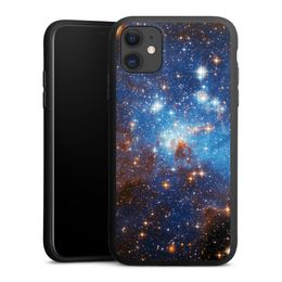 DeinDesign iPhone 11 Handy Premium Silikon H&uuml;lle Handyh&uuml;lle schwarz Case Galaxy Weltall Star Silikon Premium Case