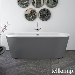 Tellkamp Easy freistehende Oval-Badewanne, 0100-076-0B-A/CRWMCM,