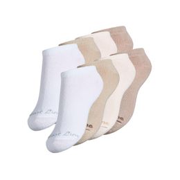 Yenita Kinder Sneaker Socken 8 Paar in Beigetöne | Gr.: 23-26