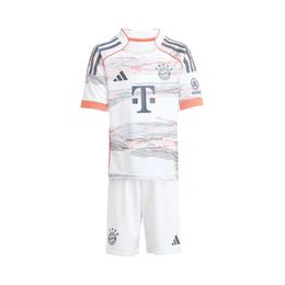 adidas Performance Trainingsanzug 'FC Bayern München 2025/2026' Jungen Größe 116 dunkelgrau / koralle / lachs / weiß