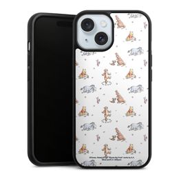 DeinDesign iPhone 15 Handy Gallery Case Handyh&uuml;lle 9H Geh&auml;rtetes Glas R&uuml;ckseite H&uuml;lle Disney Winnie The Pooh Official Licensed Product Gallery Case