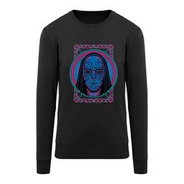 F4NT4STIC Sweatshirt 'Harry Potter Neon Todesser Maske' Herren Größe M jade / neonlila / fuchsia / schwarz