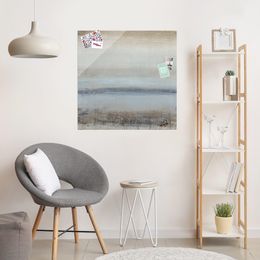 Glasbild Horizont &uuml;ber Blau I