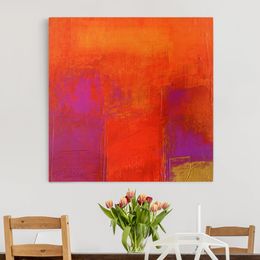 Bilderwelten Leinwandbild - Quadrat Magenta Energy