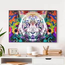 Wechselbild Street Art Tiger