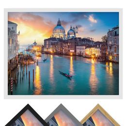 Bild mit Rahmen Sunset in Venice