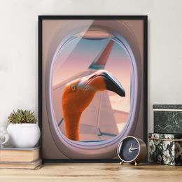 Bilderwelten Bild mit Rahmen Sitzplatz am Fenster