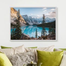 Bilderwelten Bild mit Rahmen Bergsee