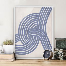Bilderwelten Bild mit Rahmen Knoten blau