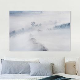 Bilderwelten Leinwandbild K&uuml;hler Nebelmorgen