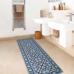 Bilderwelten Teppich Orientalisches Persermuster Tiefblau