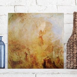 Bilderwelten Leinwandbild originell Abstrakt Kunstdruck Leinwanddruck - William Turner - Engel vor Sonne - Wandbild XXL Wohnzimmer Schlafzimmer