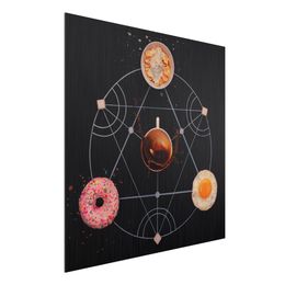 Bilderwelten Alu-Dibond Outdoor Bild Alchemie des Fr&uuml;hst&uuml;cks