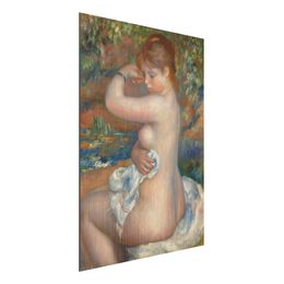 Bilderwelten Alu Dibond Outdoor Bild originell beige modern wetterfest - Auguste Renoir - Badende - Erotik Wohnzimmer Schlafzimmer
