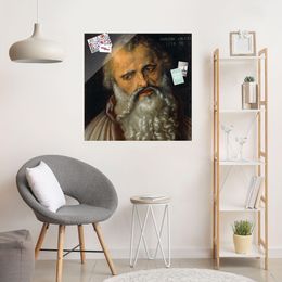 Bilderwelten Glasbild originell modern einzigartig Glas Wandbild - Albrecht D&uuml;rer - Der Apostel Philippus - Deko Wohnzimmer Schlafzimmer