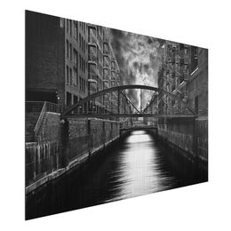 Bilderwelten Alu-Dibond Outdoor Bild Hamburgs andere Seite