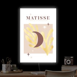 Bilderwelten LED-Wechselbild Matisse Interpretation - Mond und Sterne