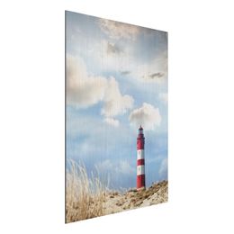 Bilderwelten Alu-Dibond Outdoor Bild Leuchtturm in den D&uuml;nen