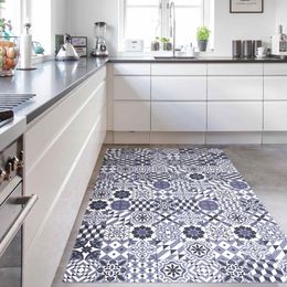 Bilderwelten Vinylteppich Geometrischer Fliesenmix Violett
