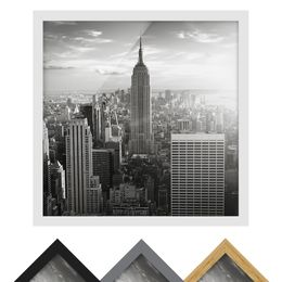 Architektur & Skyline Bild mit Rahmen Manhattan Skyline