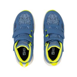 Jack Wolfskin M&auml;dchen Sneaker "WOODLAND 2 TEXAPORE MID VC K", Gr. 35, blau, Main Material Second Material 100% Polyamide Lining Sole 100% Rubber/