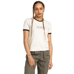 Element Damen T-Shirt "Yarnhill Ringer"oat milk, Gr. S, Obermaterial: 100% Baumwolle;, Shirts