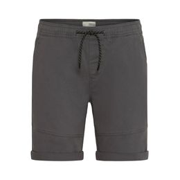 !Solid Chinoshorts 'HENK' mit elastischem Bund und Tunnelzug Herren Gr&ouml;&szlig;e 33 grau / dunkelgrau