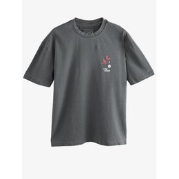 next T-Shirt Herren Gr&ouml;&szlig;e XXXL grau / rot / wei&szlig;