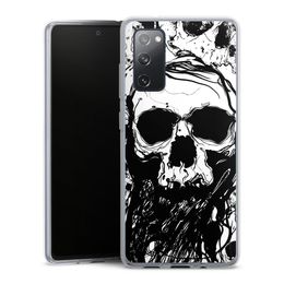 DeinDesign Galaxy S20 FE Handy Silikon H&uuml;lle Case transparent Handyh&uuml;lle Halloween Totenkopf Skulls Silikon Case